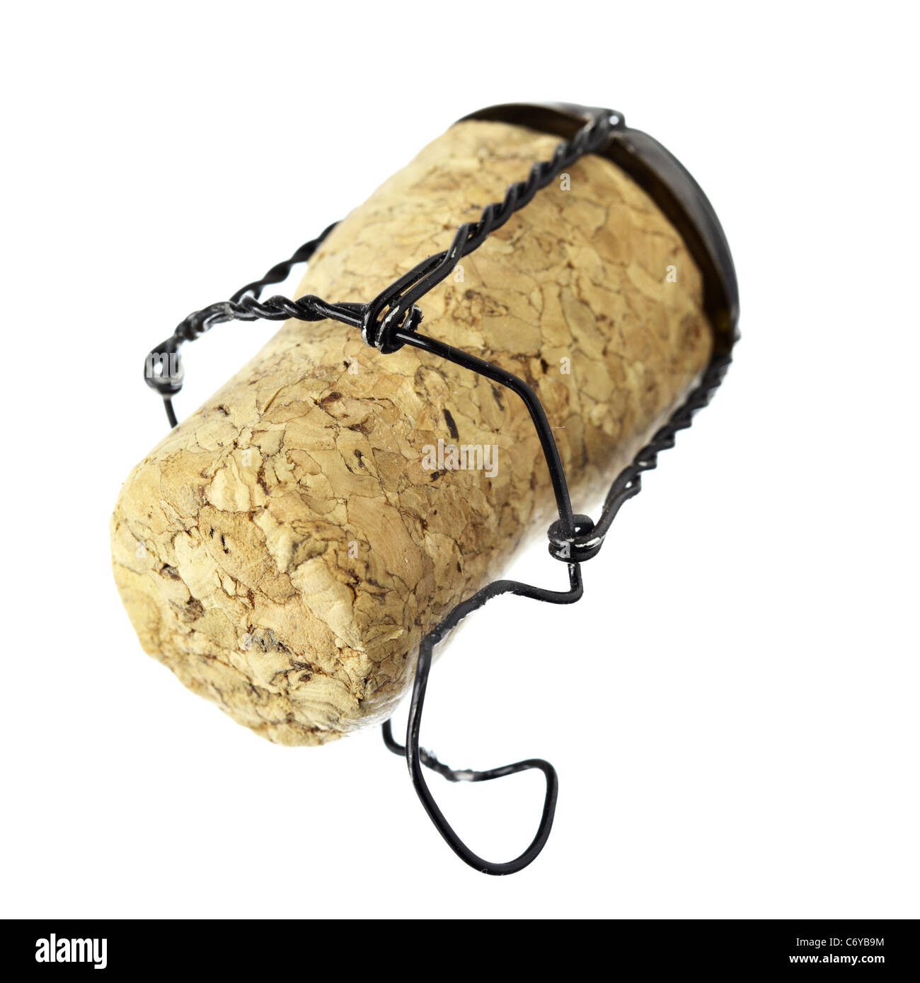 Champagne cork isolated over the white background Stock Photo - Alamy