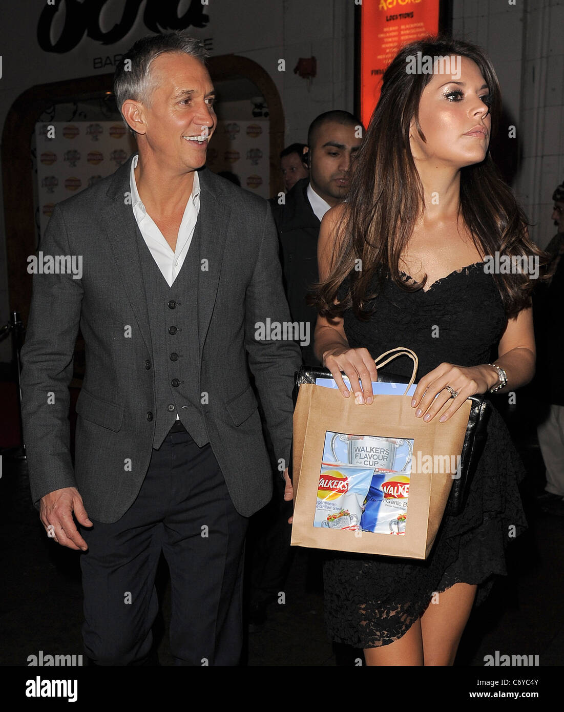 Gary Lineker and his wife Danielle Lineker The Walkers campaign launch ...