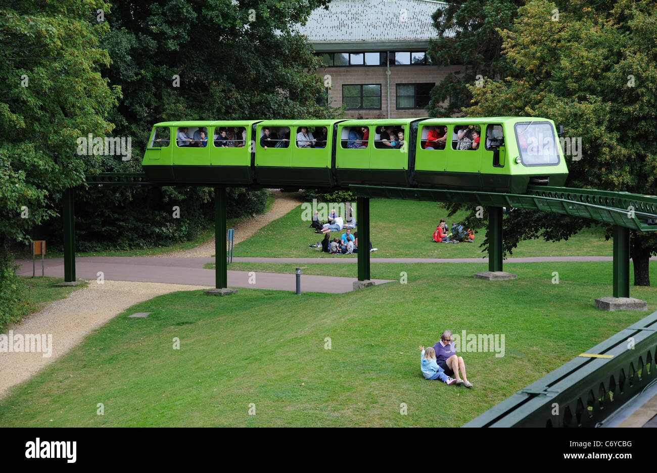 Monorail passenger train at Beaulieu in Hampshire England Stock Photo ...