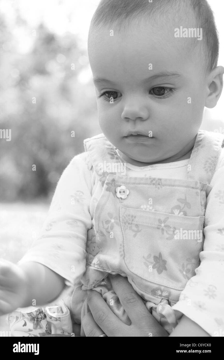 Baby Hand Mouth Looking Down High Resolution Stock Photography and ...