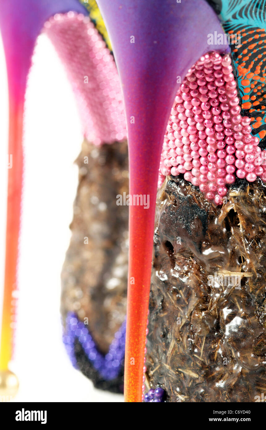 Elephant dung stilettos Featuring a 10-inch tall platform, made out of ...