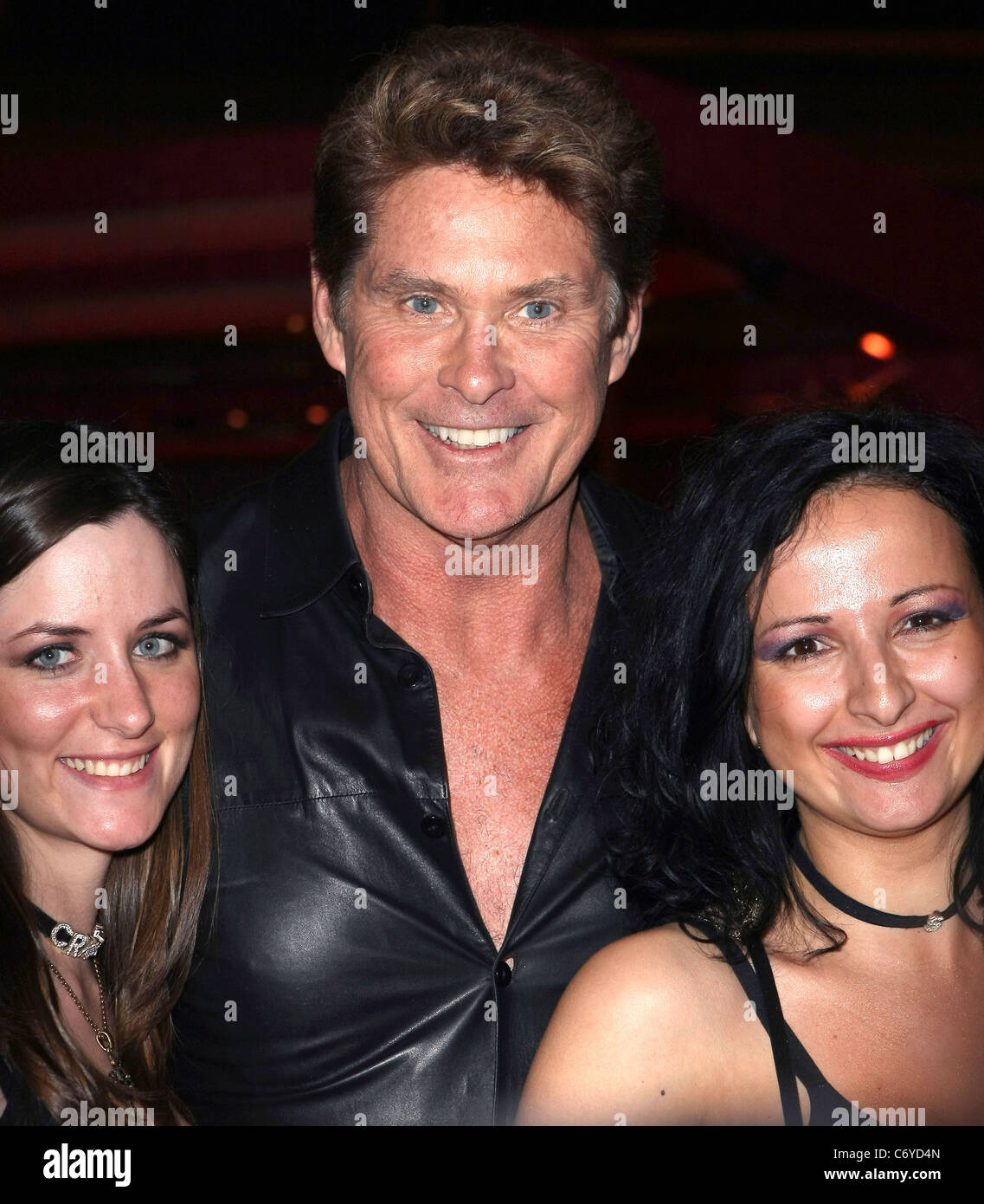 David Hasselhoff poses for pictures with fans inside the Planet ...