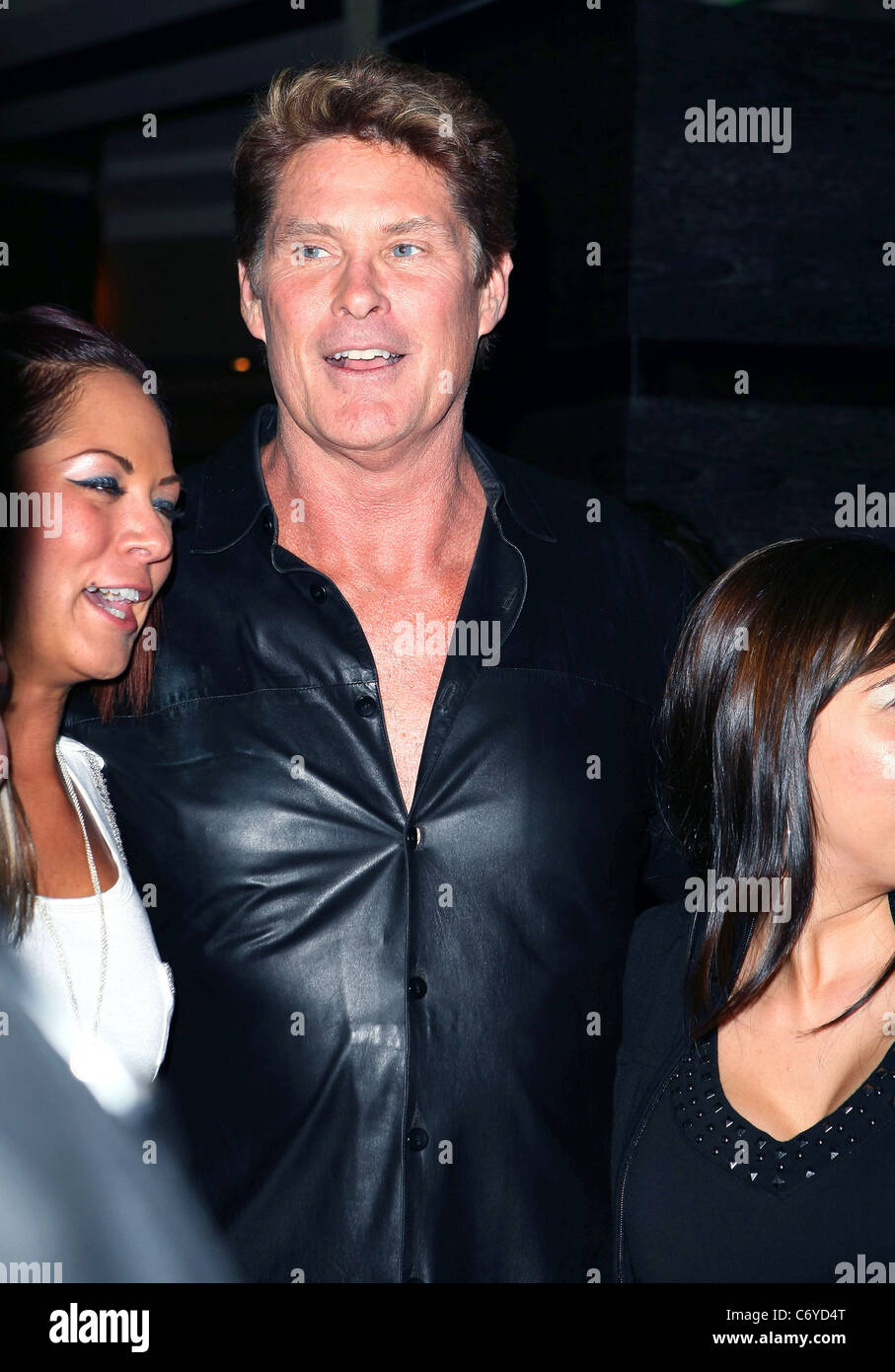 David Hasselhoff poses for pictures with fans inside the Planet ...