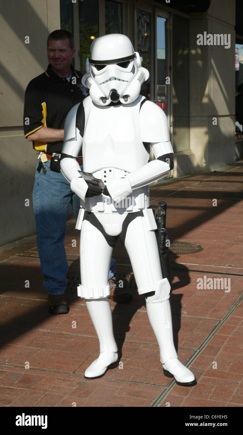 Atmosphere Members of an official 'Star Wars' fan club, dressed in full ...