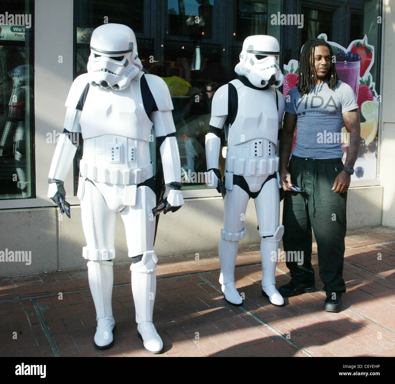 Atmosphere Members of an official 'Star Wars' fan club, dressed in full ...