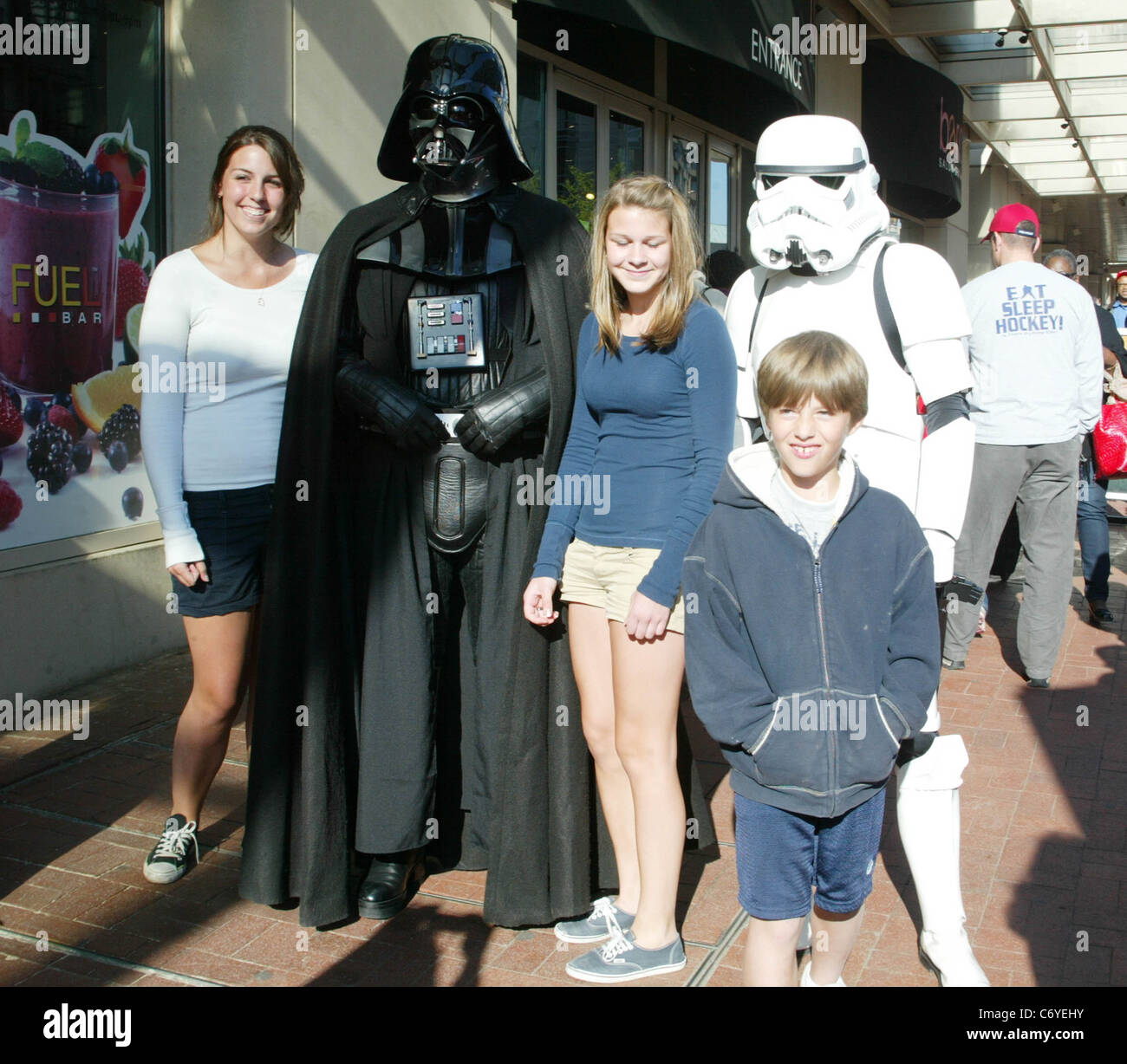 Atmosphere Members of an official 'Star Wars' fan club, dressed in full ...