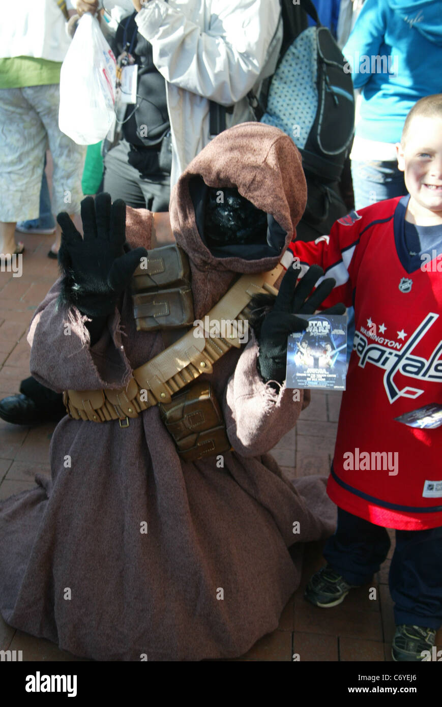 Atmosphere Members of an official 'Star Wars' fan club, dressed in full ...