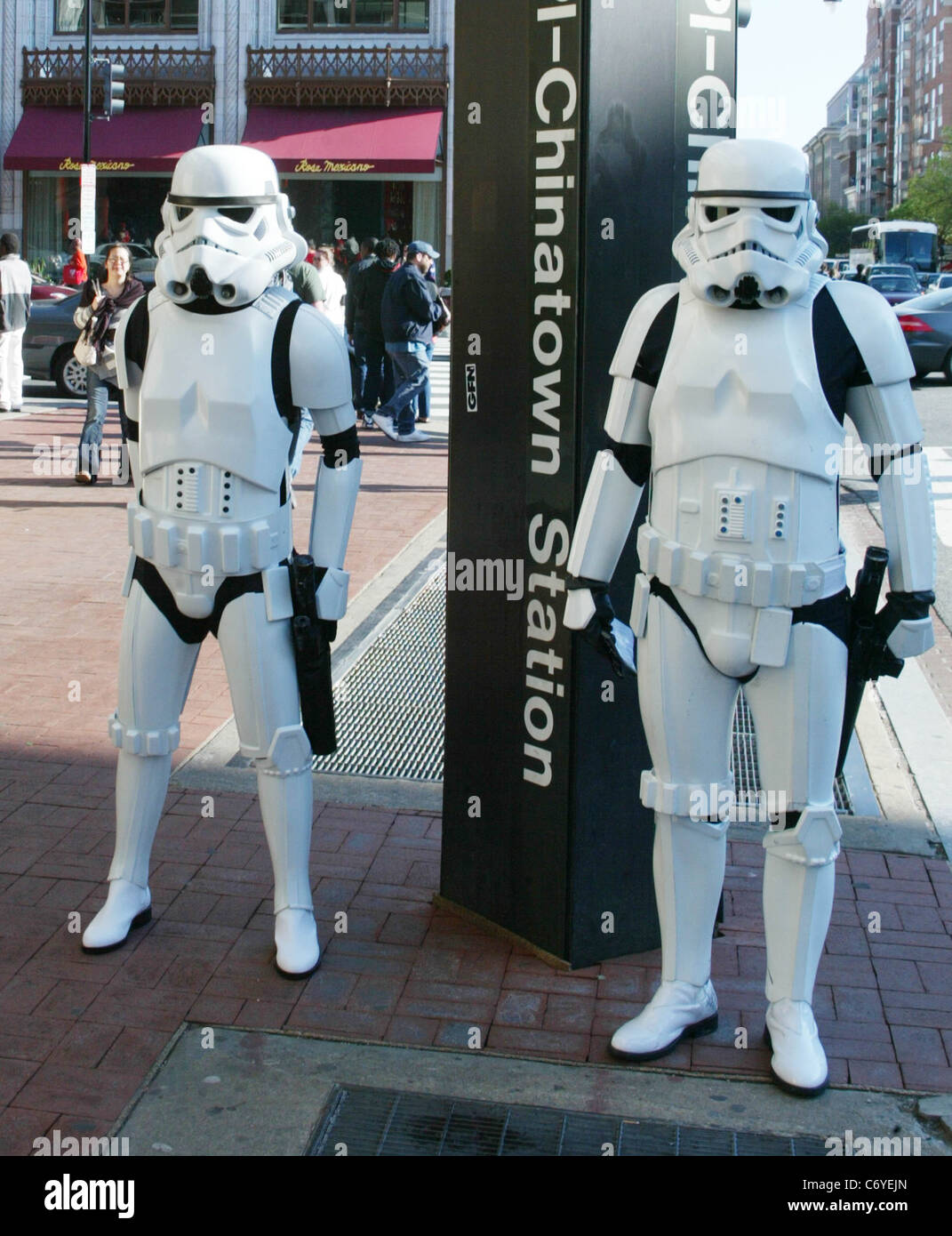 Atmosphere Members of an official 'Star Wars' fan club, dressed in full ...