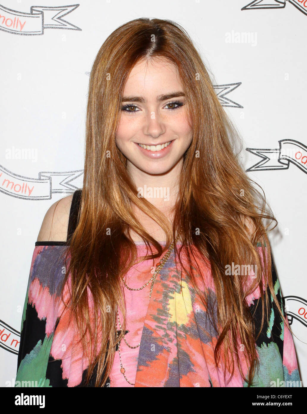 Lily Collins Odd Molly flagship store opening held at the Odd Molly ...