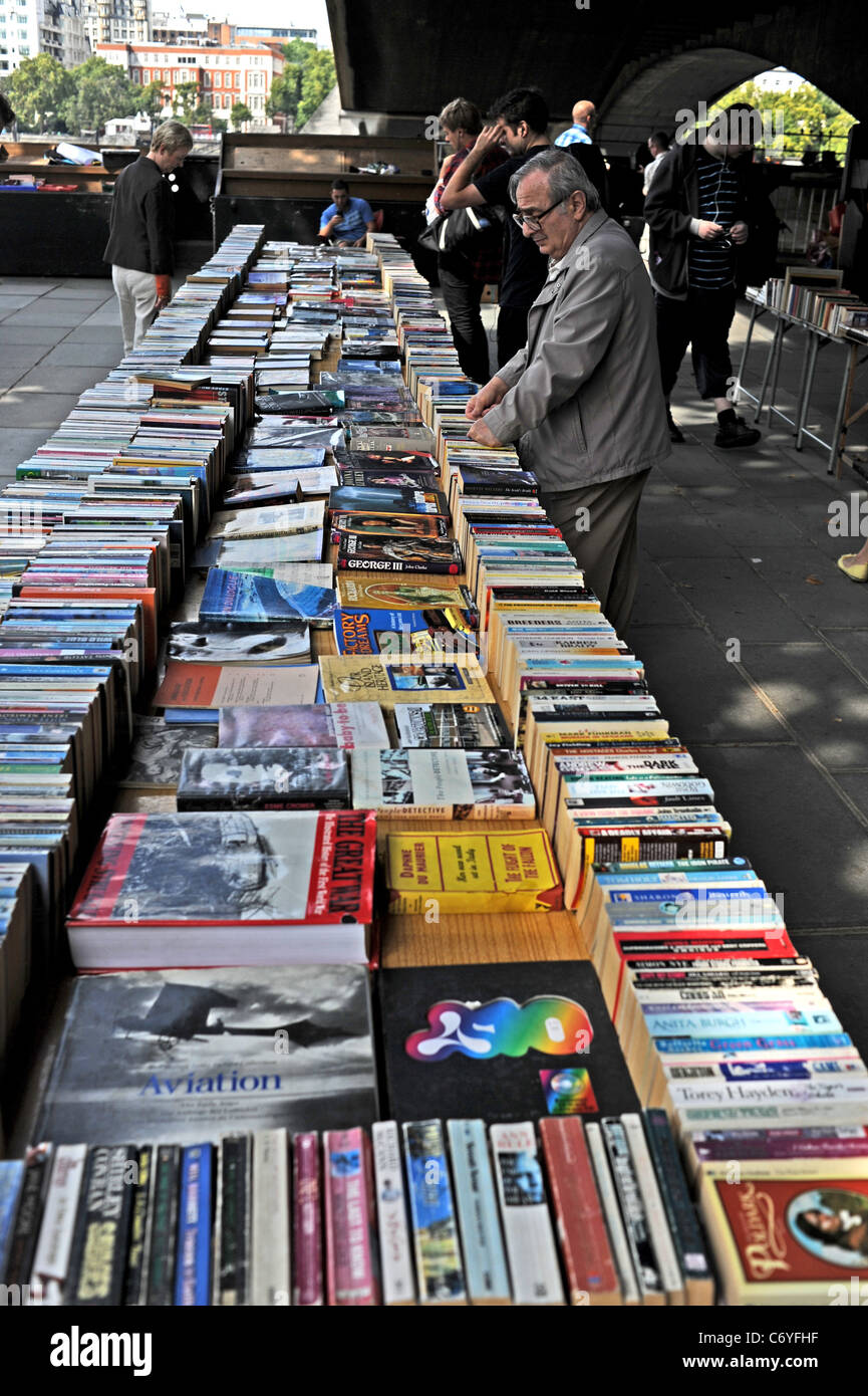 Book stalls on the South Bank in London UK Stock Photo - Alamy