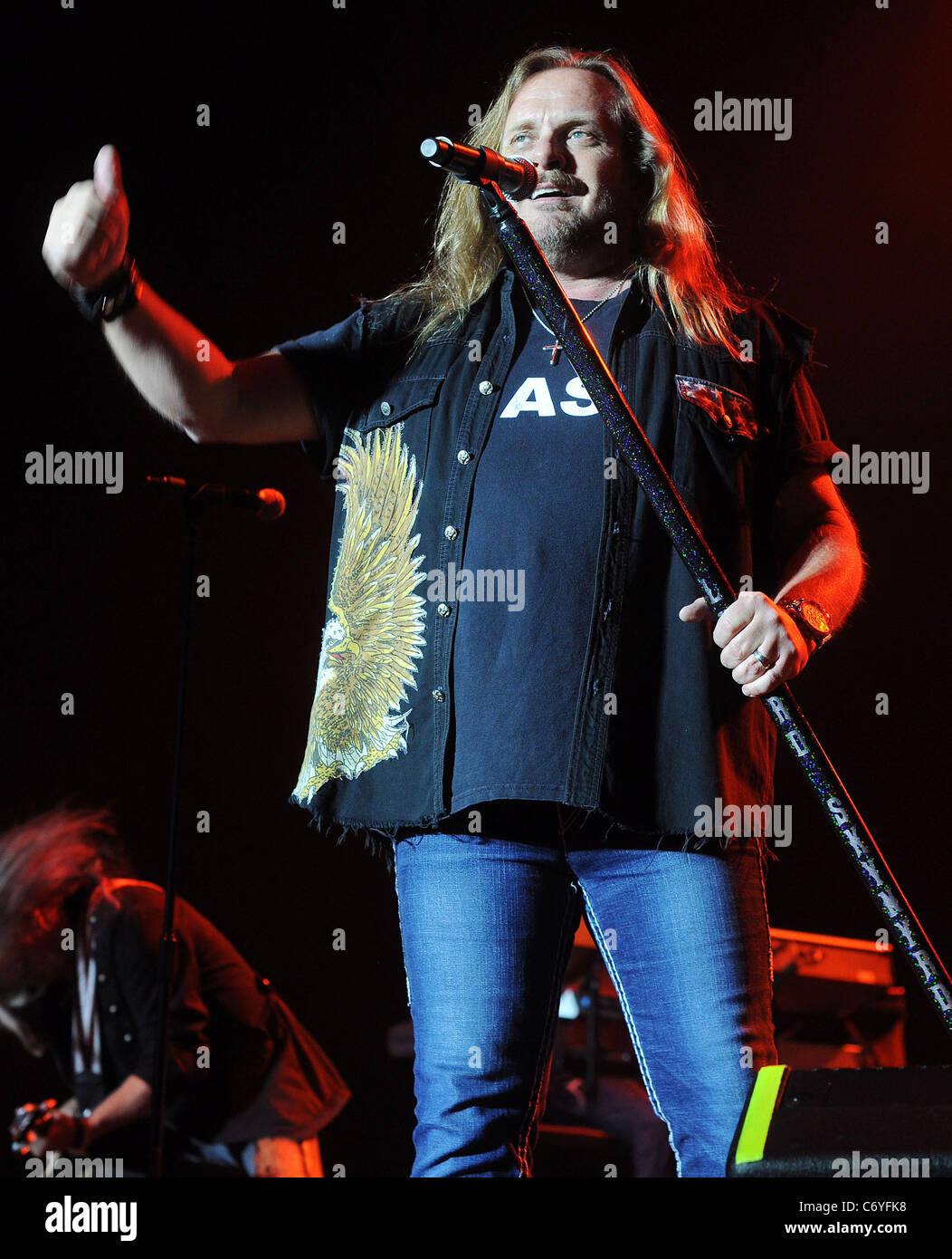 Johnny Van Zant Lynyrd Skynyrd performing live at The O2 Arena. Dublin ...