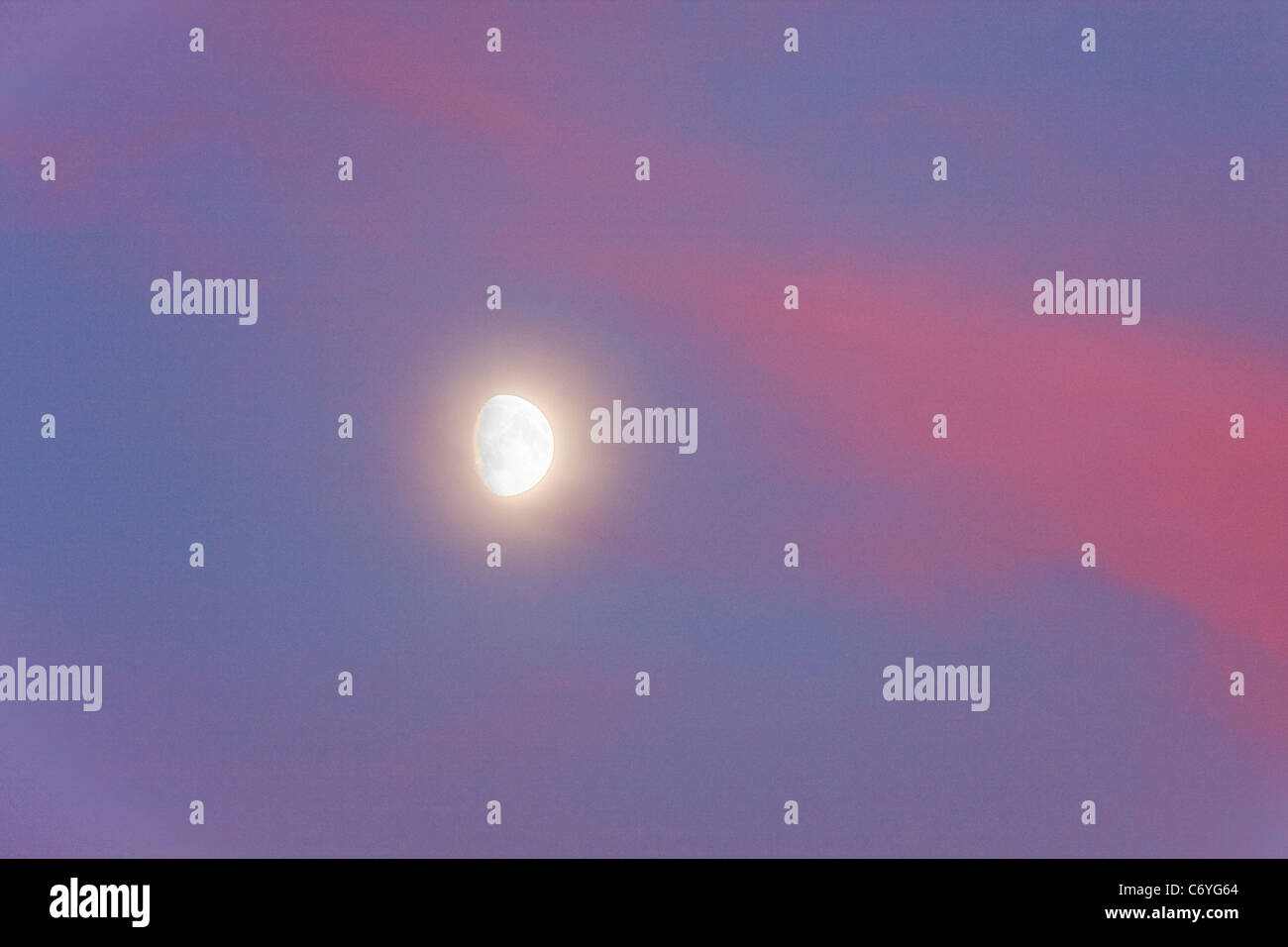 Moon at sunset hi-res stock photography and images - Alamy