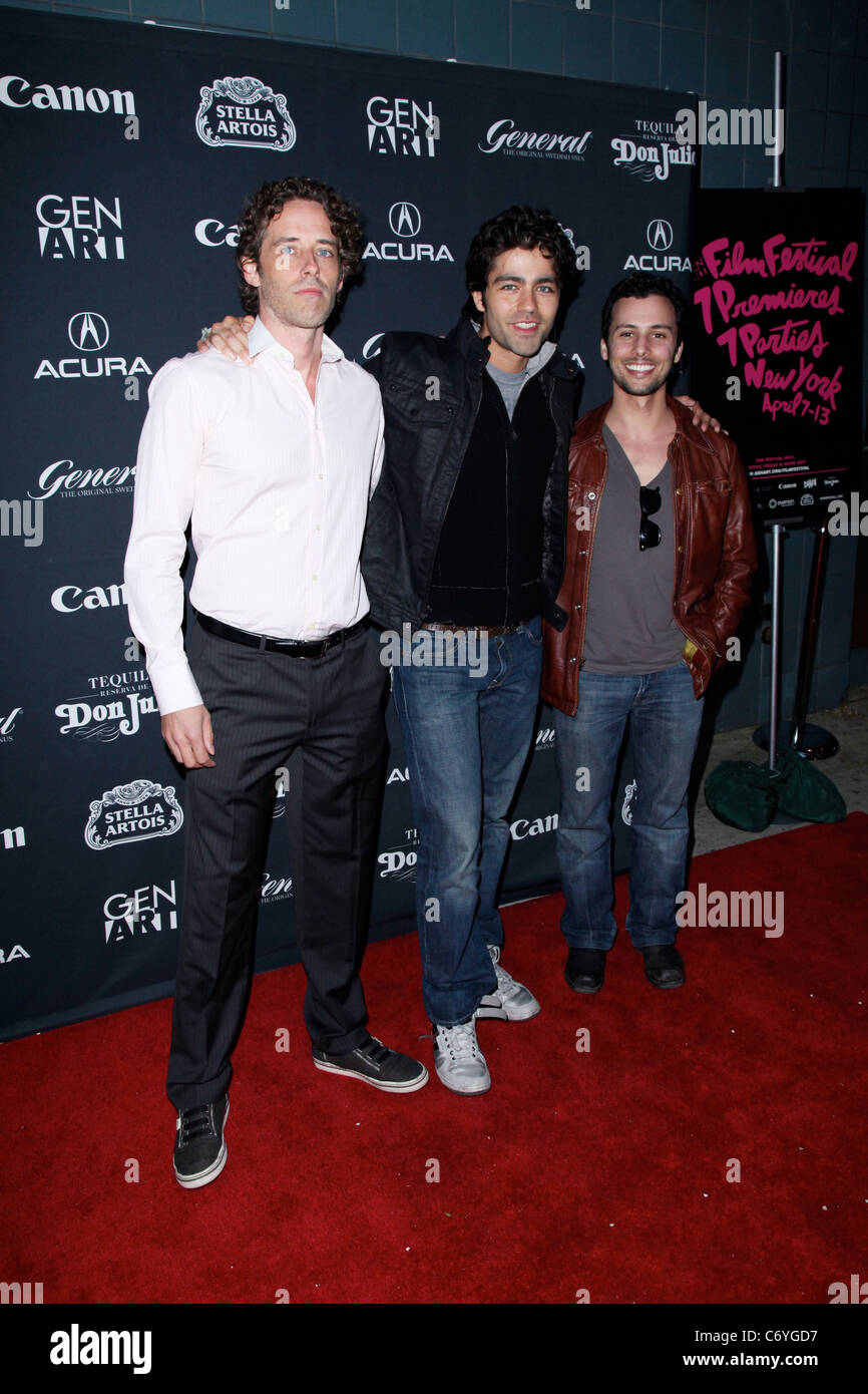 Jim Mol, Adrian Grenier and Director Evan Ferrante the Premiere of ...