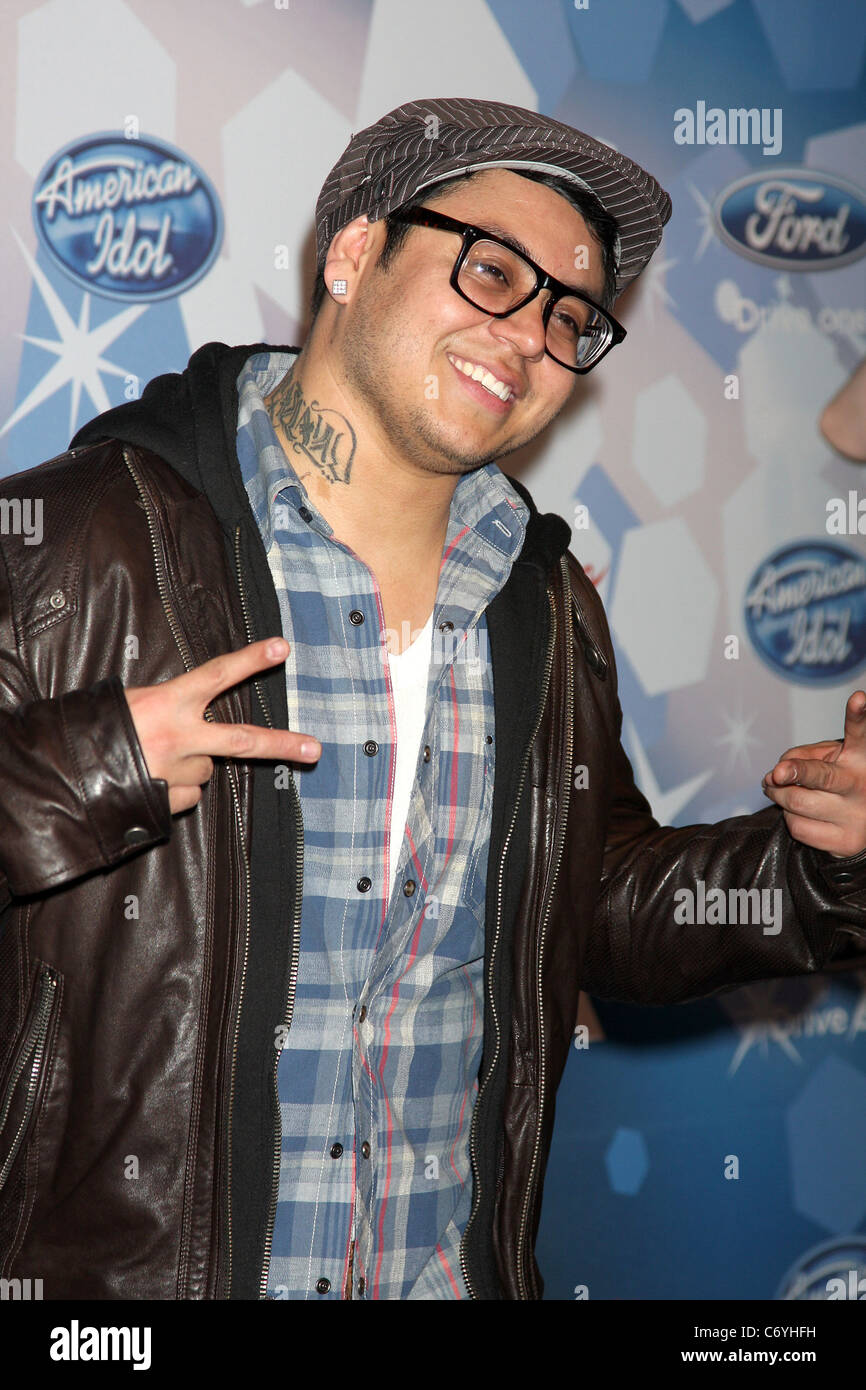 Andrew Garcia The American Idol Top 12 Party for Season 9 at the ...
