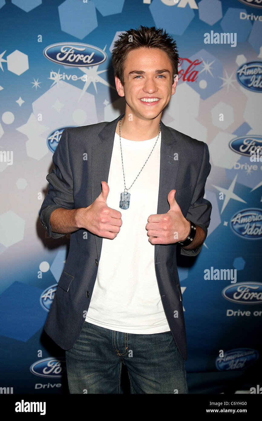 Aaron Kelly The American Idol Top 12 Party for Season 9 at the Industry ...