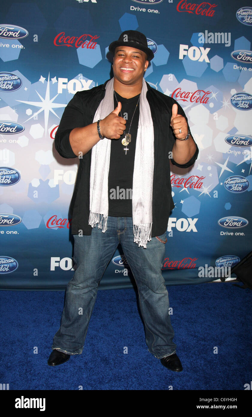 Michael Lynche The American Idol Top 12 Party for Season 9 at the ...