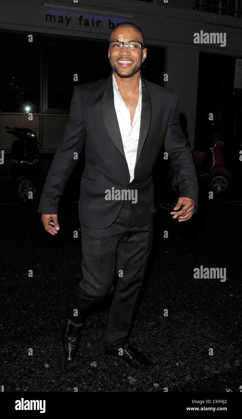Jonathan JB Gill from JLS arrives at the 21st birthday party of ...