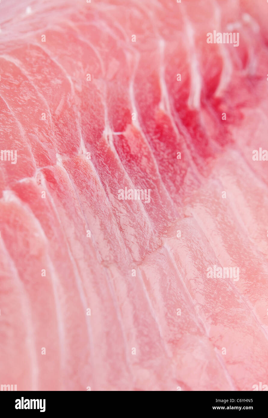 Silver carp fillet meat closeup detail view Stock Photo - Alamy