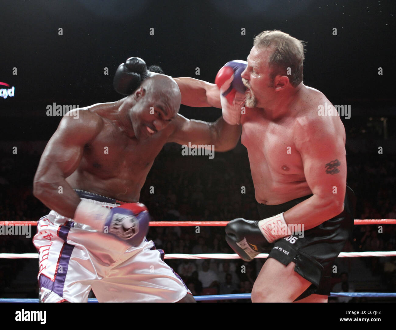 Evander Holyfield and Francois Botha Evander Holyfield defeated ...