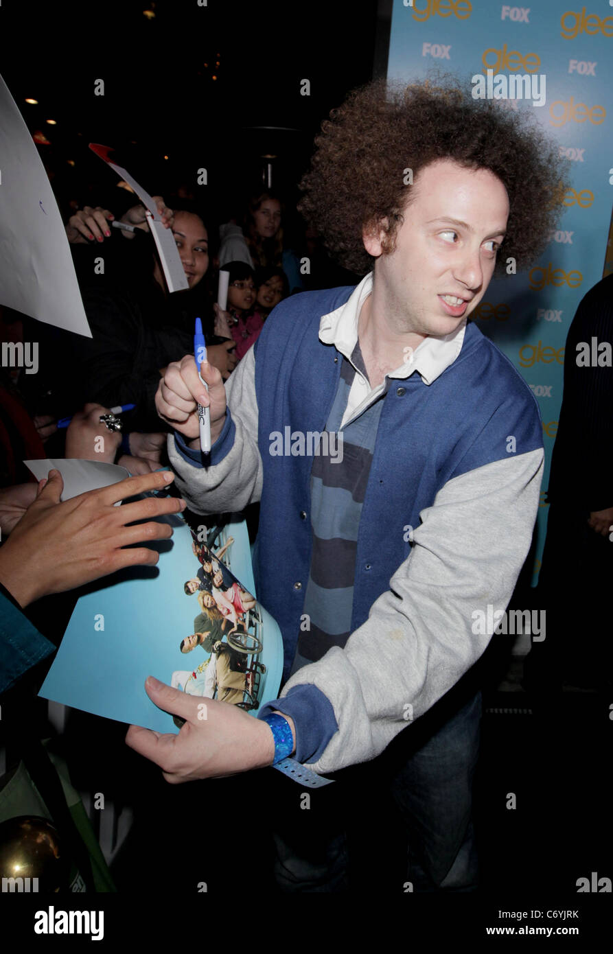Josh Sussman The cast of the FOX show 'Glee' attend the outdoor ...