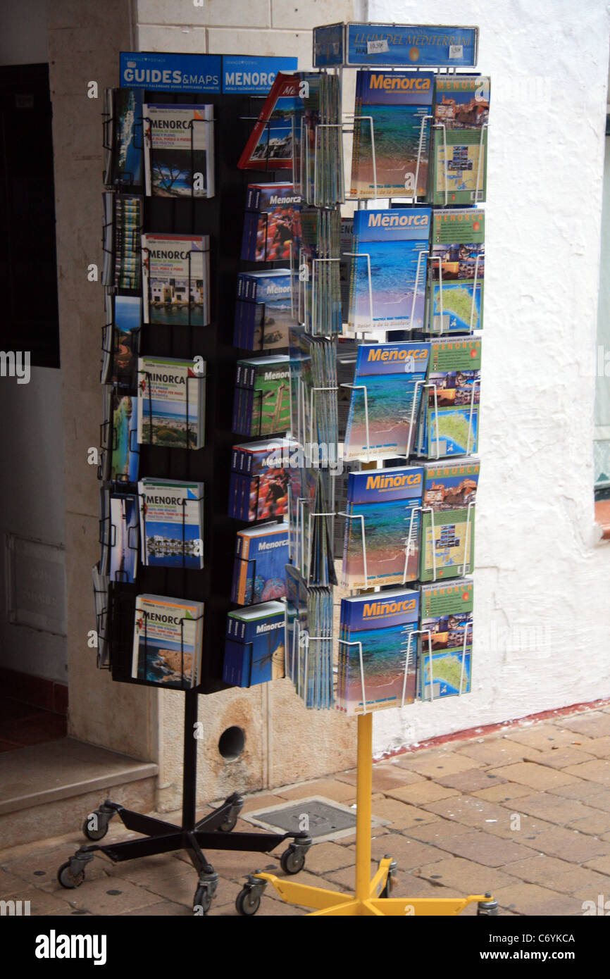 Two postcard stands Stock Photo - Alamy
