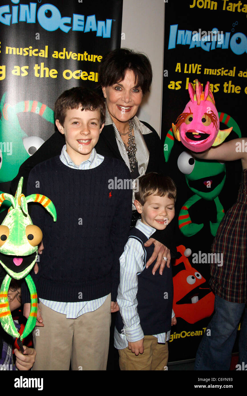 Linda Dano and her dates William and Jack Husted Opening Night of 'John ...
