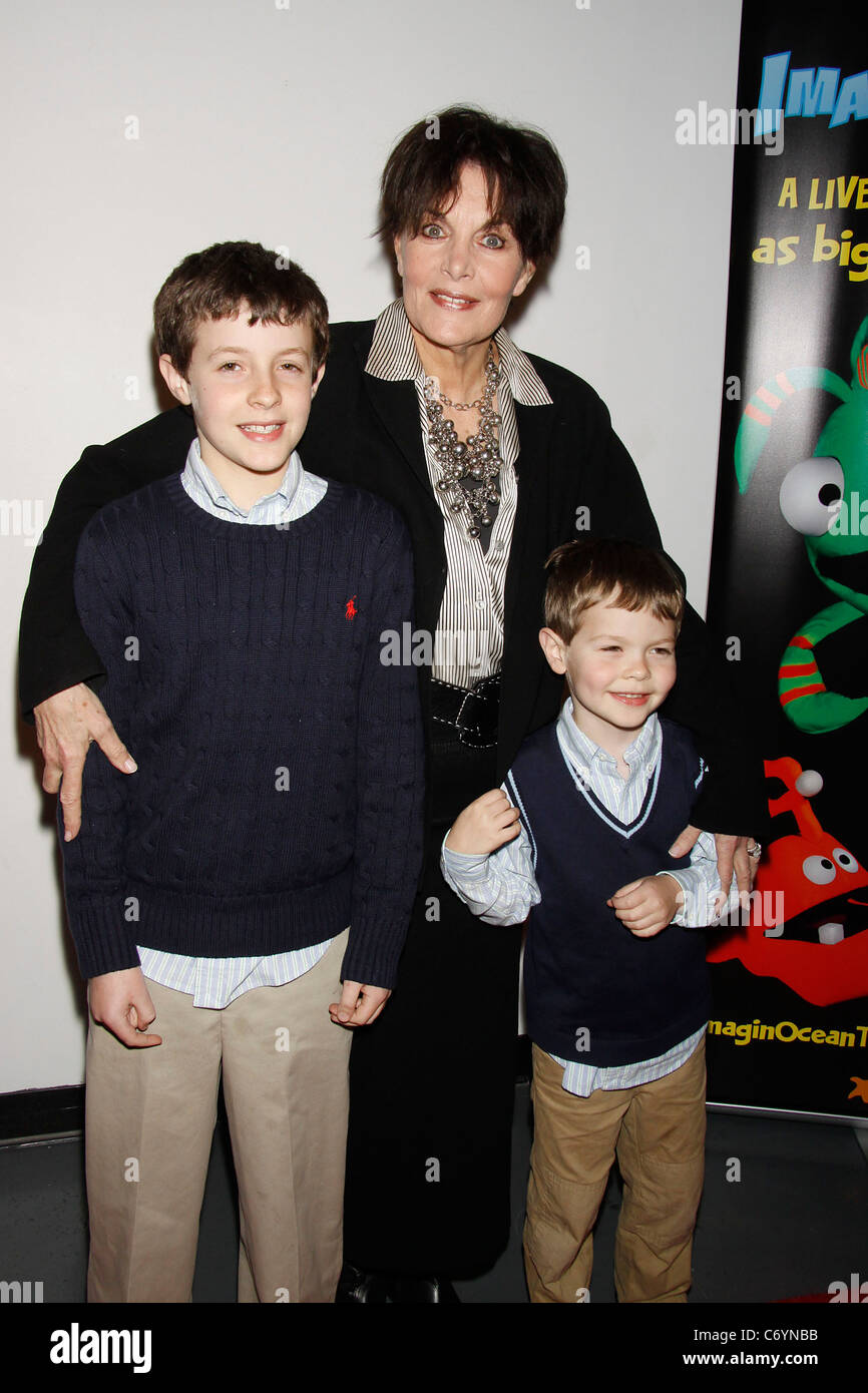 Linda Dano and her dates William and Jack Husted Opening Night of 'John ...