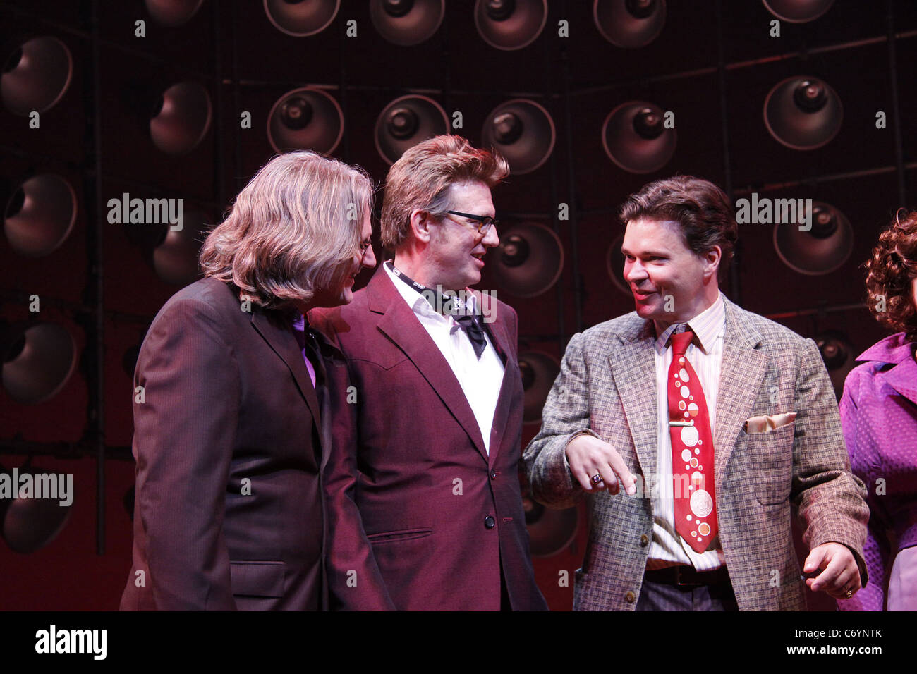 Eric Schaeffer, Floyd Mutrux, Hunter Foster on stage during their ...