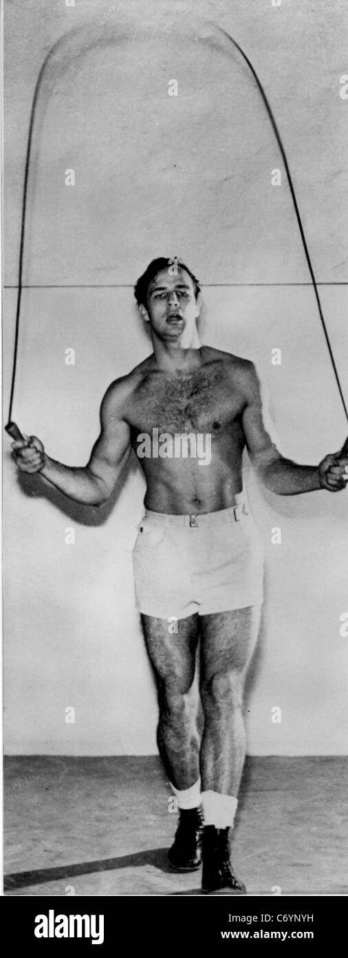 MARLON BRANDO US film acor about 1956 Stock Photo - Alamy