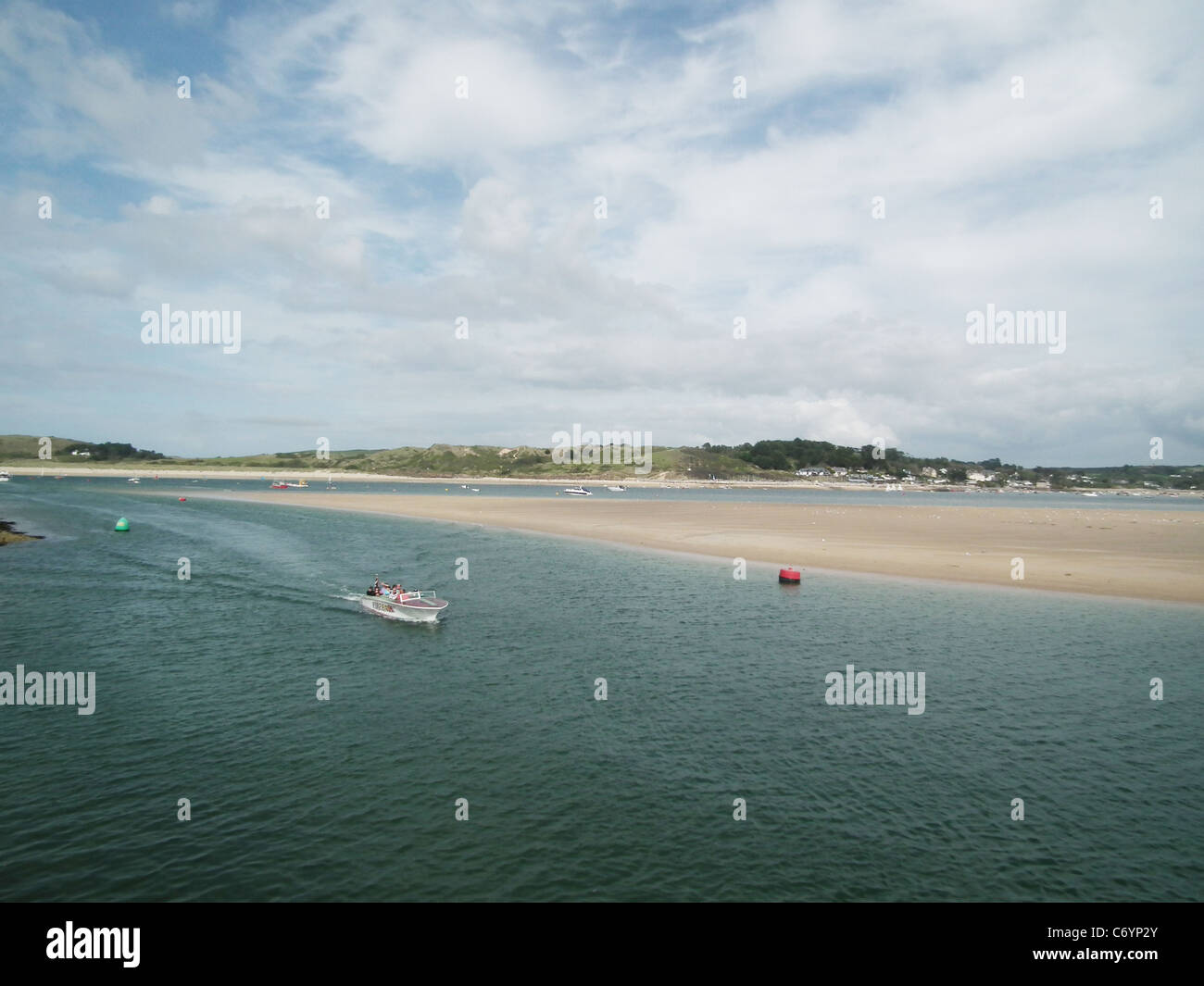 RIVER TAW , Devon, England. View across from Appledore village towards ...
