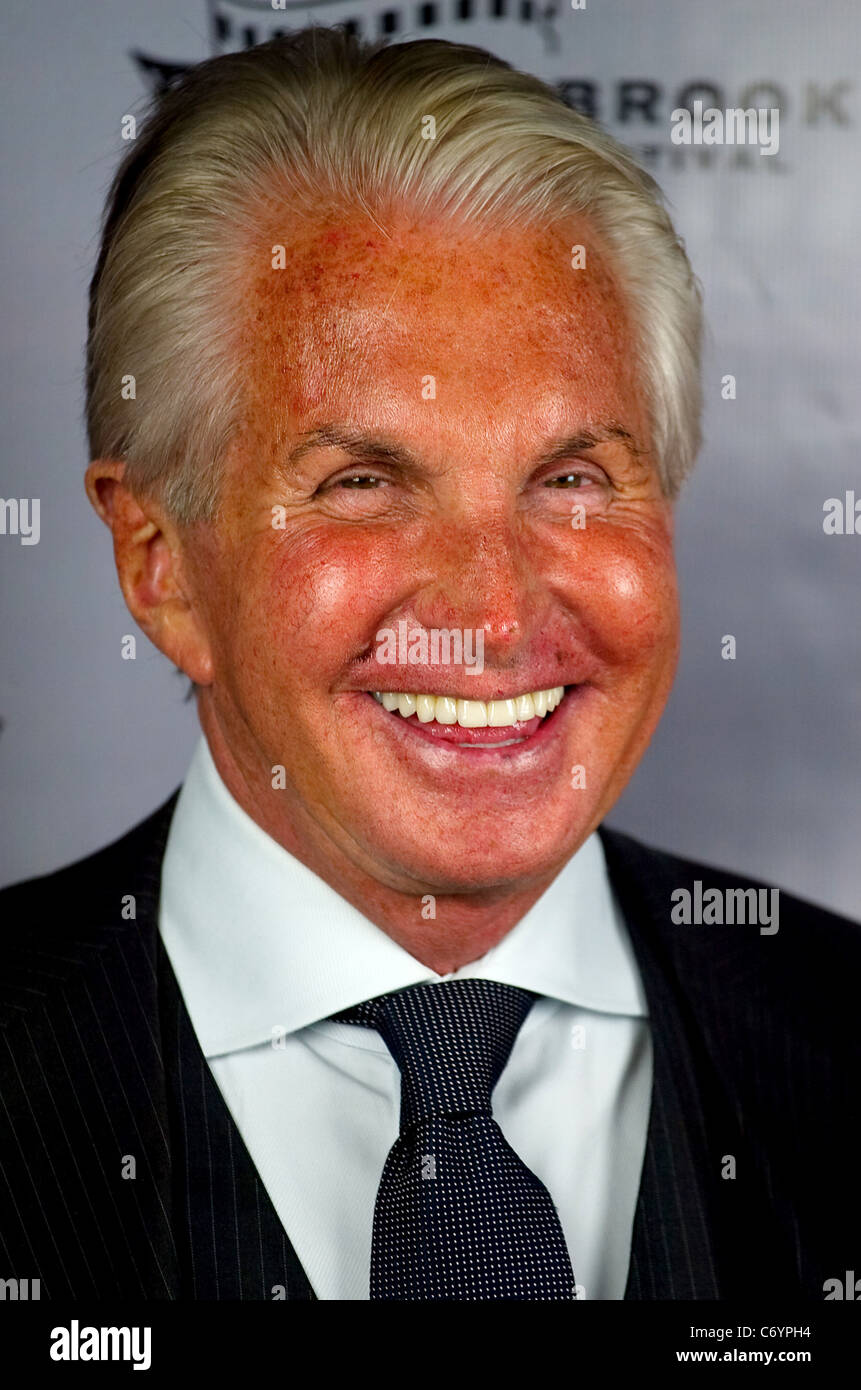 George Hamilton accepting a career achievement award at the 2010 ...
