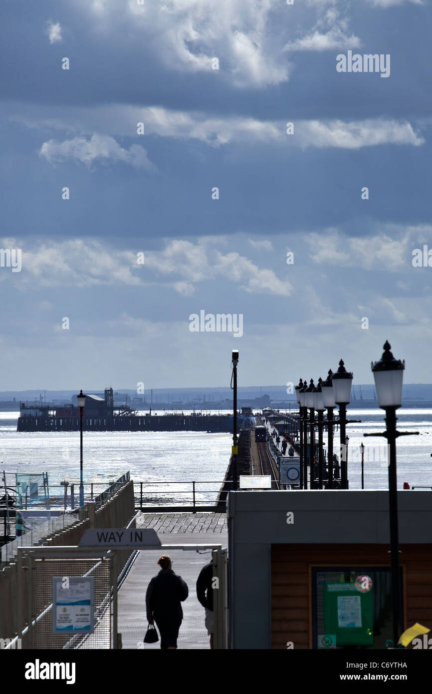 View of Southend Pier Looking South to Kent Across the Thames Estuary ...