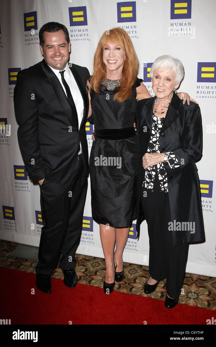 Ross Mathews, Kathy Griffin and Mother, Maggie Griffin Human Rights ...