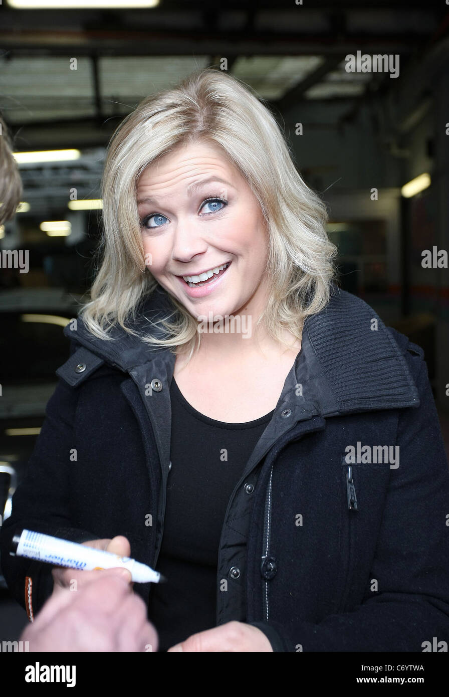 Suzanne Shaw outside the ITV studios London, England - 01.04.10 Stock ...