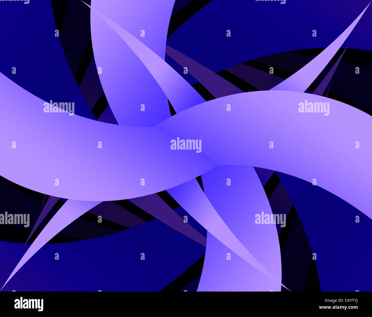 An abstract design template with blue swoosh lines Stock Photo - Alamy