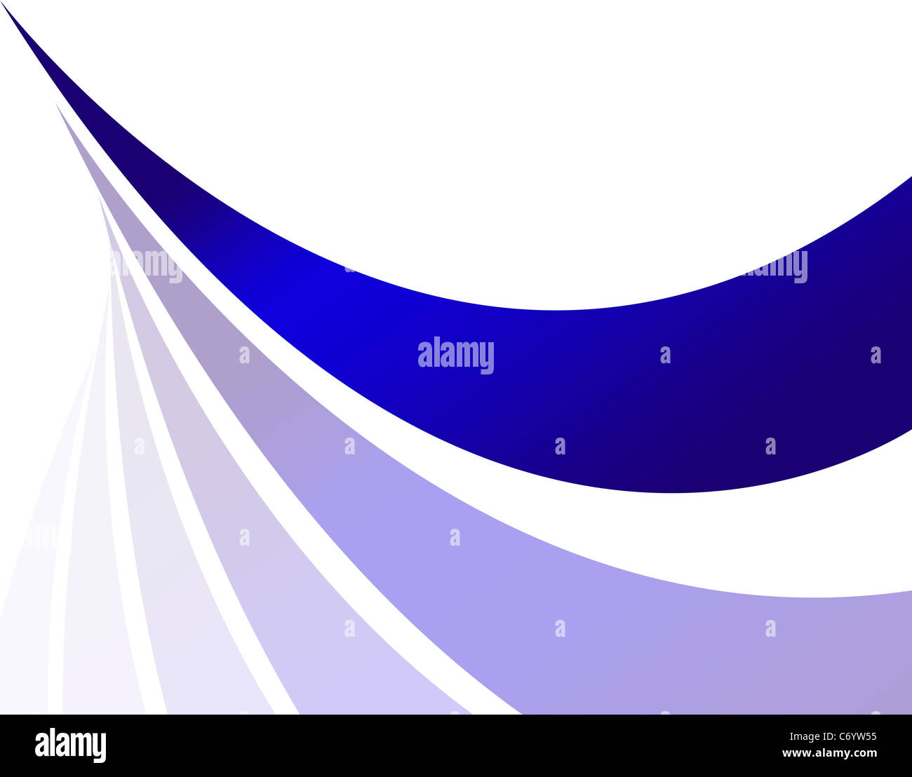 An abstract design template with blue swoosh lines and plenty of ...