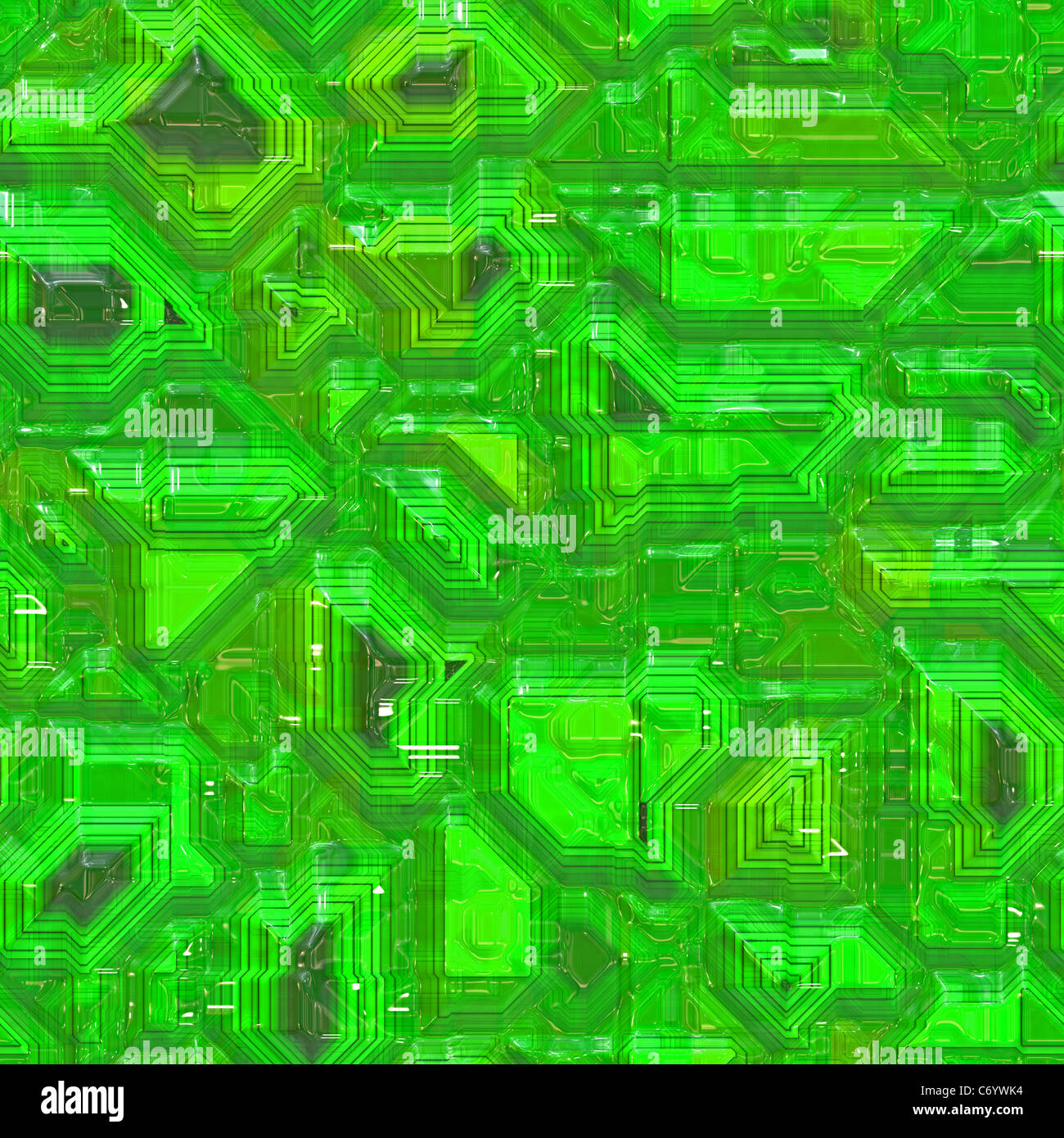 Seamless computer circuity pattern in a lime green hue Stock Photo - Alamy