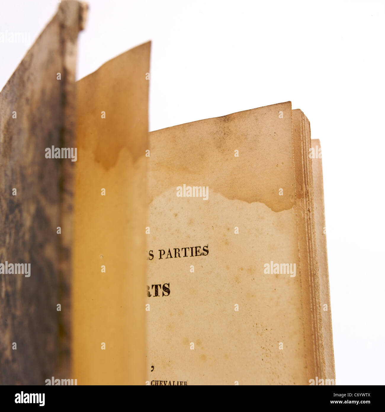Damaged book pages hi-res stock photography and images - Alamy