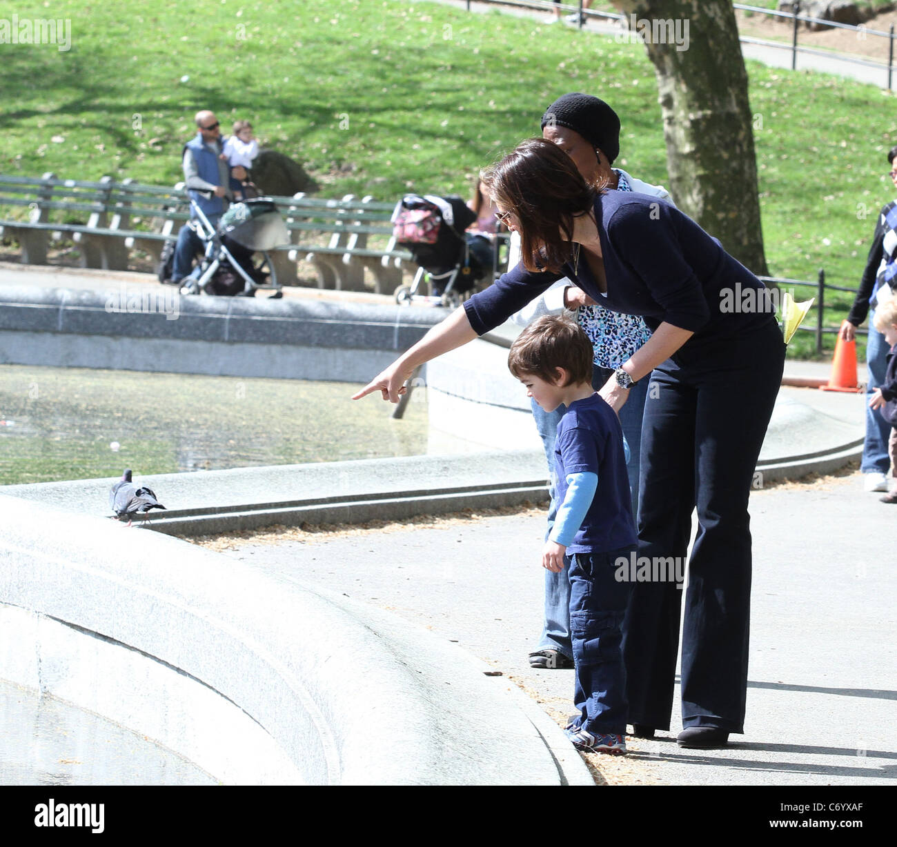Mariska Hargitay with her son August Hermann Mariska Hargitay and ...