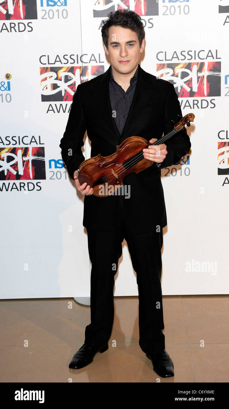 Jack Liebeck attend the 2010 Classical Brit Awards nomination launch ...