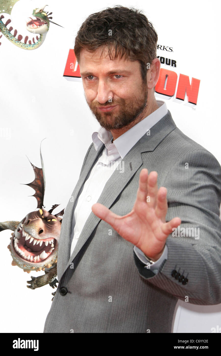 Gerard Butler Los Angeles Premiere of 'How To Train Your Dragon' held ...