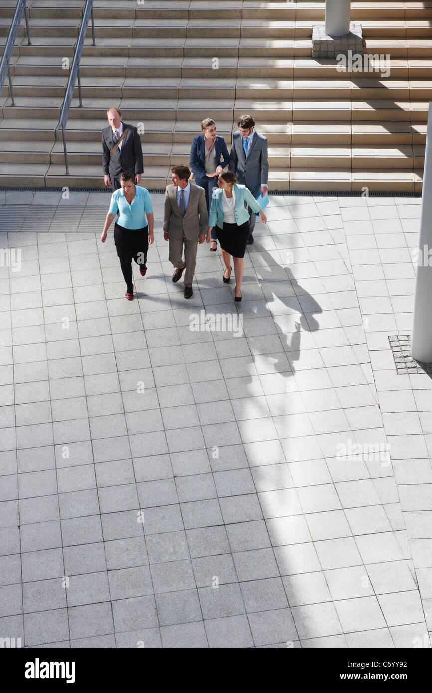 Group people in courtyard hi-res stock photography and images - Alamy