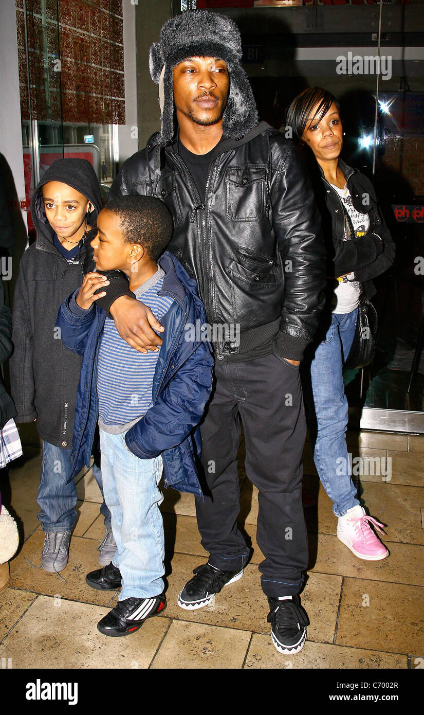 Ashley Walters with his family VIP Mothers Day Brunch held at Planet ...