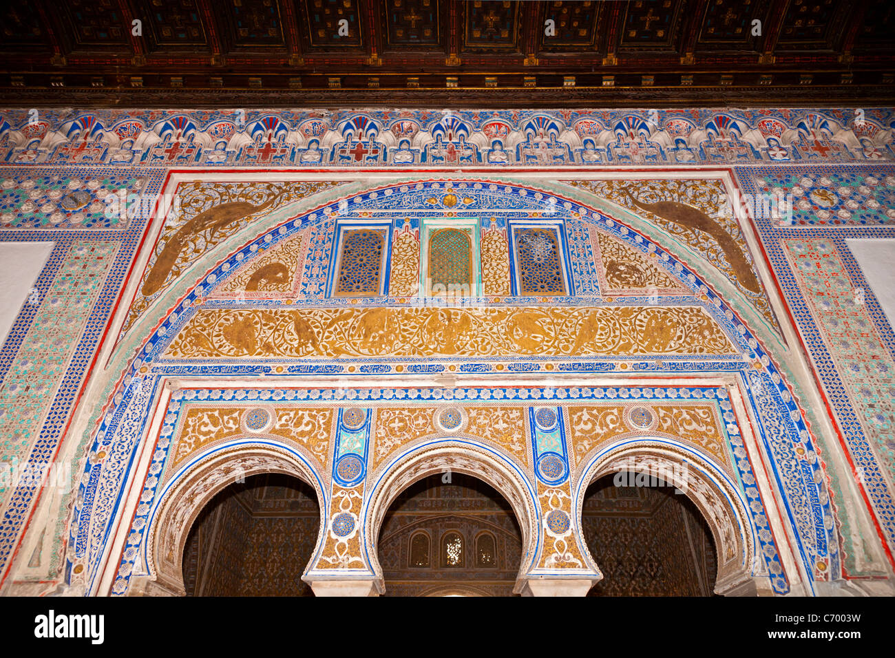 Ceiling Detail, Real Alcazar, Seville, Spain Stock Photo - Alamy