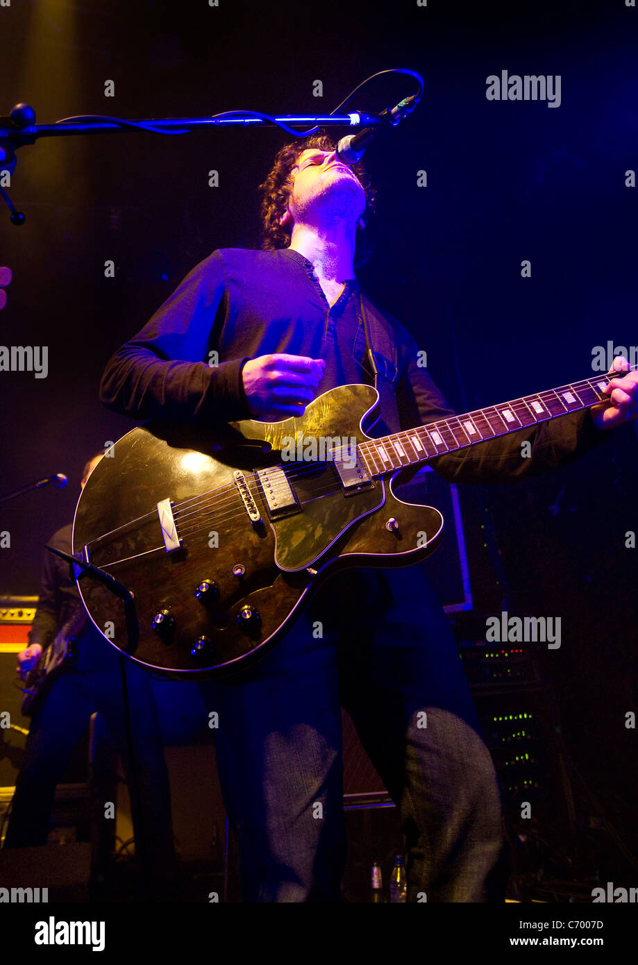 Jake Evans of Bad Lieutenant performing at Liverpool Masque Liverpool ...