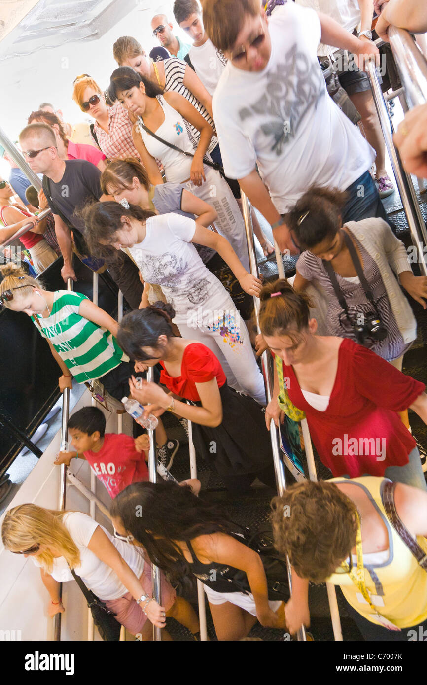 Crowded stairway in New York City Stock Photo - Alamy