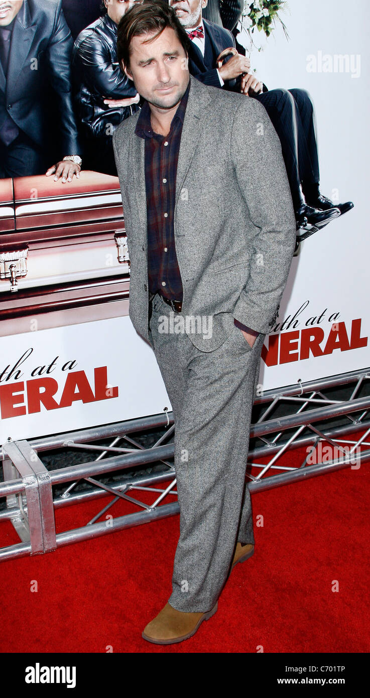 Luke Wilson World Premiere of 'Death At A Funeral' held at the ArcLight ...