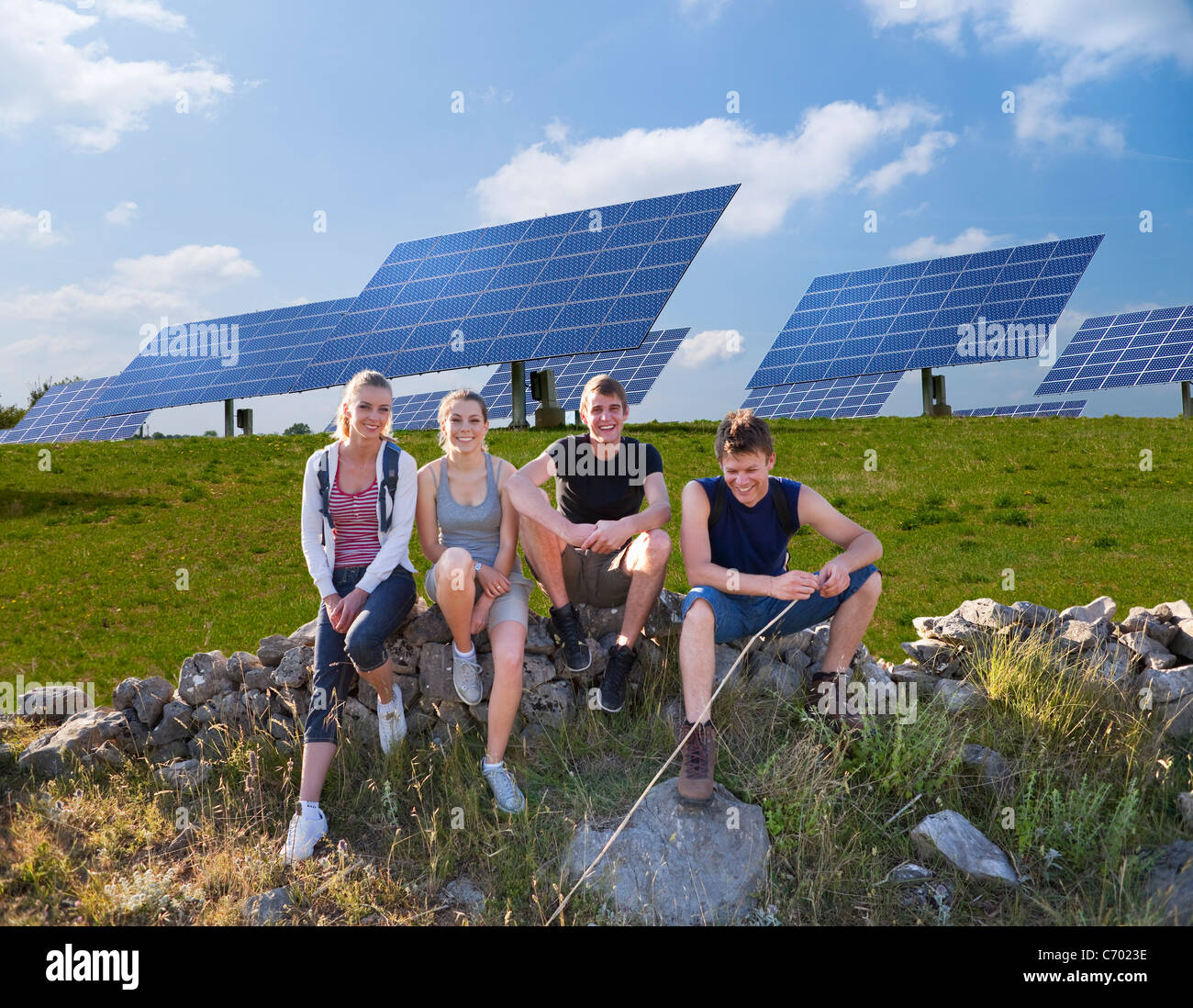 Solar panel wall on hi-res stock photography and images - Alamy
