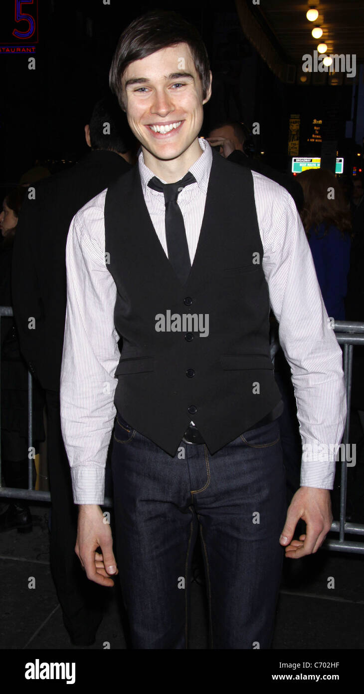 Sam Underwood attending the opening night of 'Looped' at the Lyceum ...