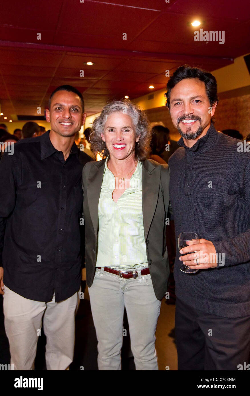 Peter Bratt and Benjamin Bratt with Kat Taylor 'LA Mission' Cocktail ...